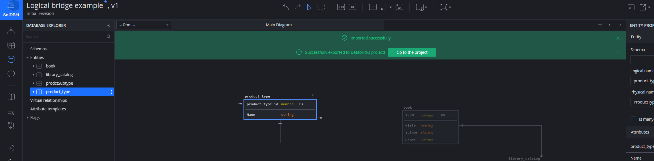 Database and Project Conversion – SqlDBM
