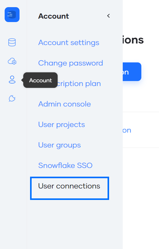 User Connections – SqlDBM