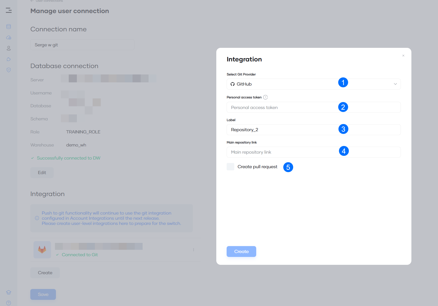 User Connections – SqlDBM