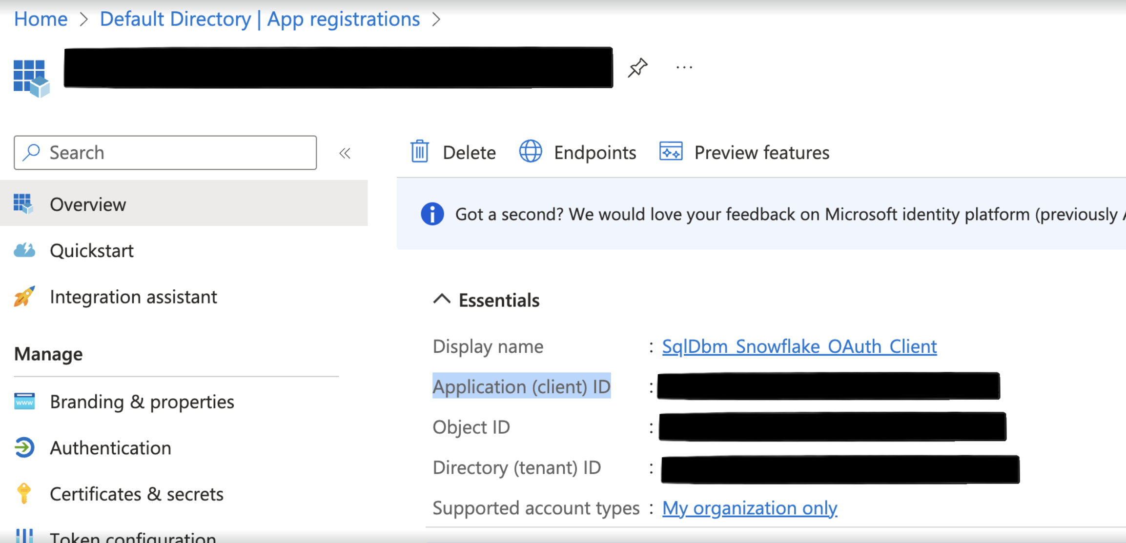 SSO for Direct Connection – SqlDBM