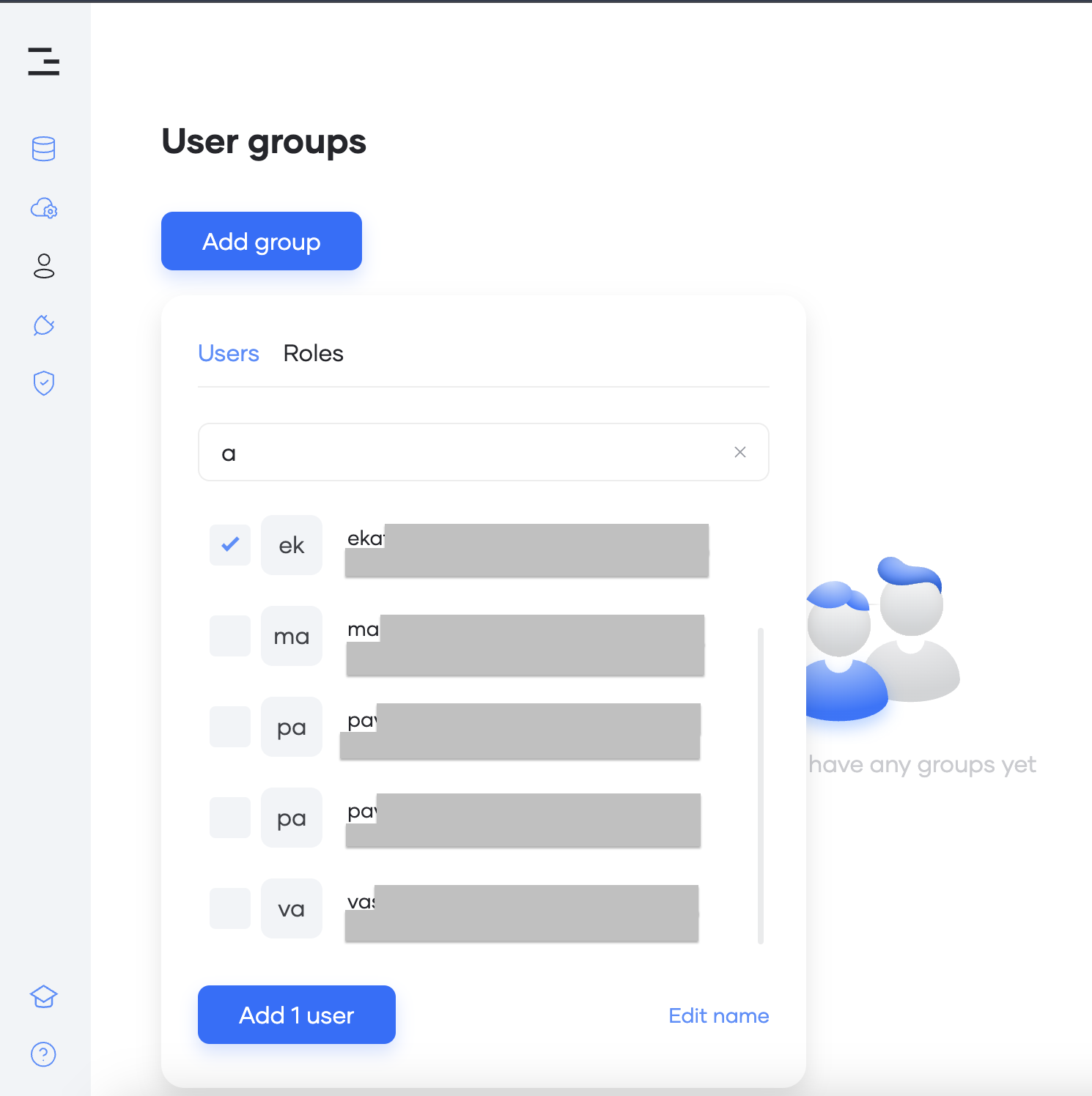 User groups – SqlDBM