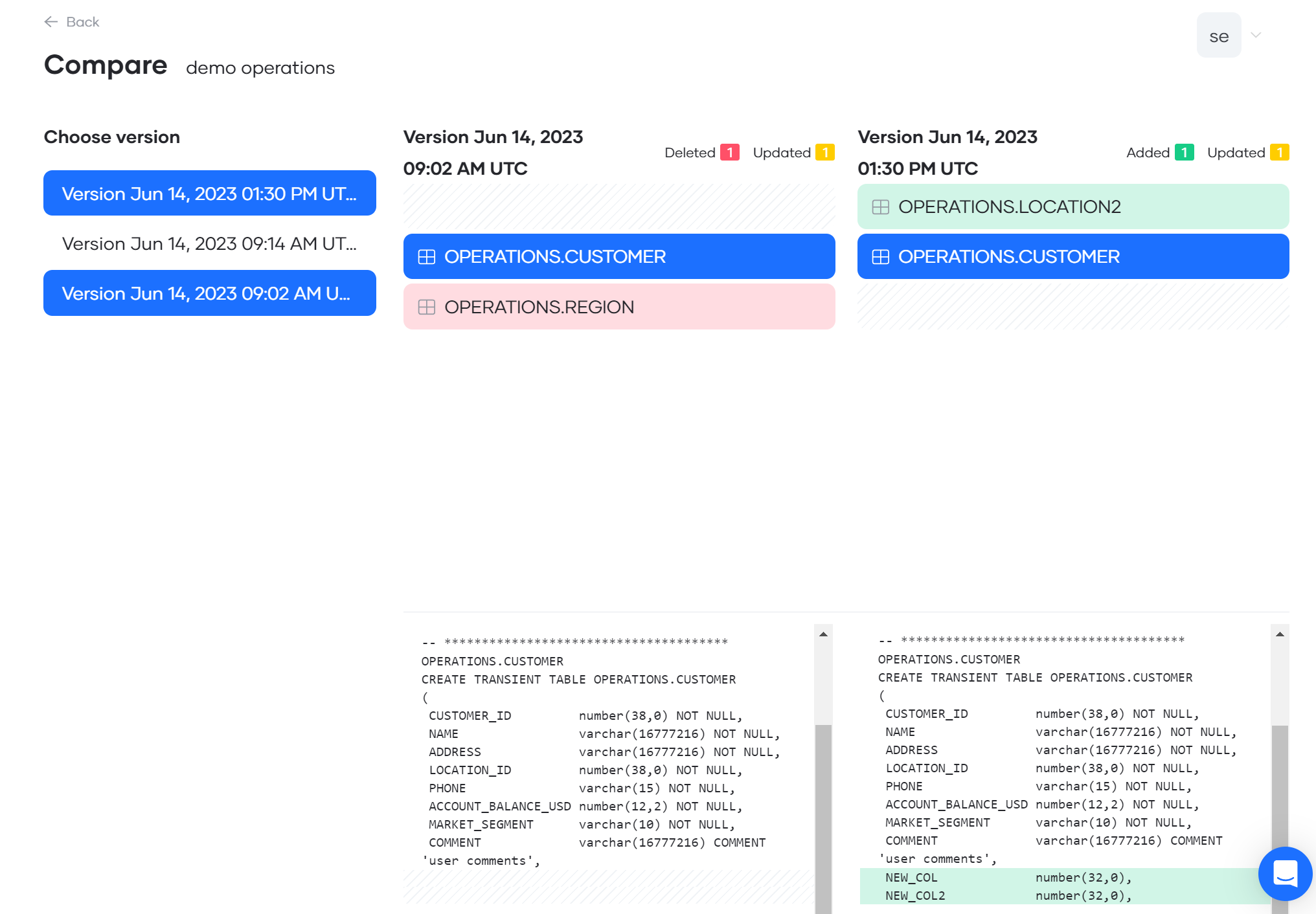 DB Schema Monitoring – SqlDBM