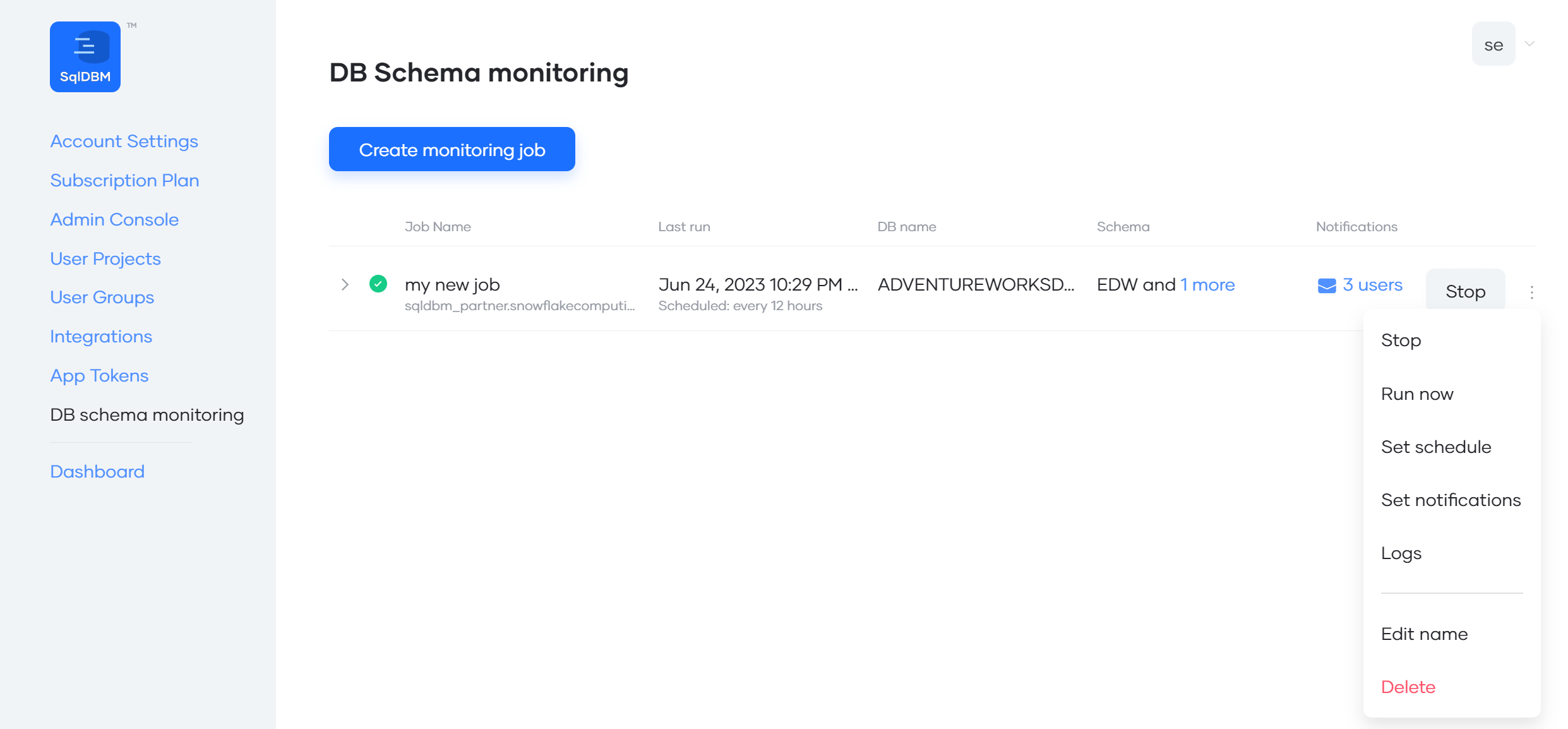 DB Schema Monitoring – SqlDBM