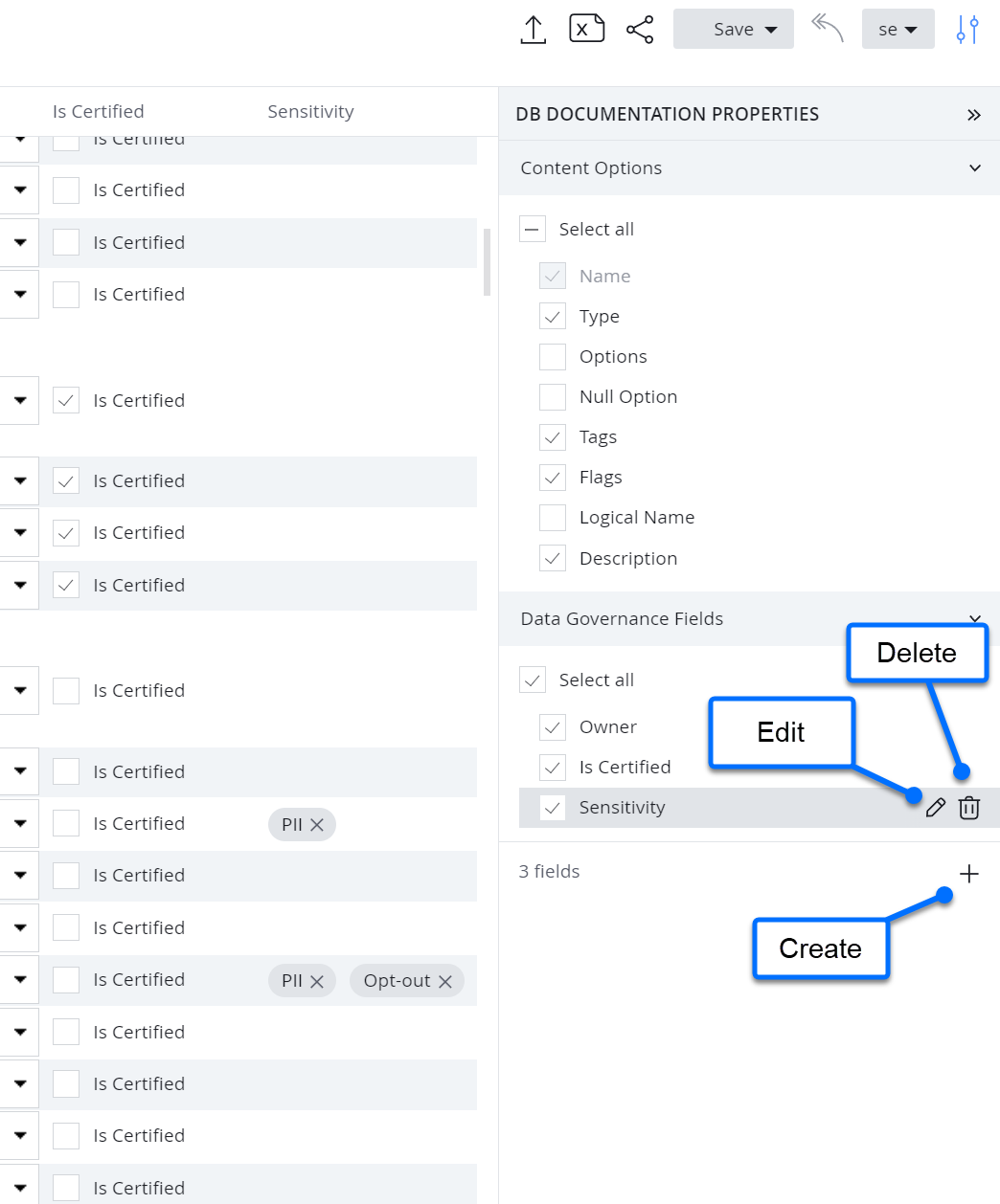 Model Governance - Fields – SqlDBM