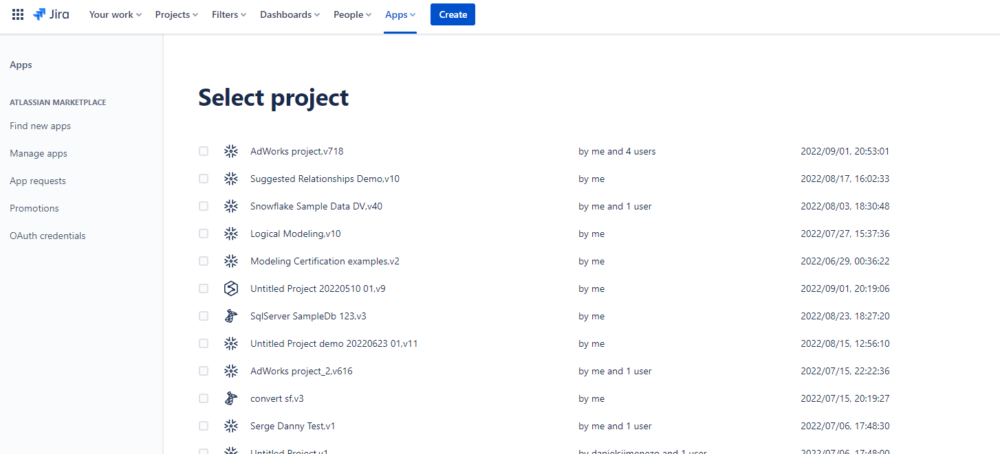 Jira integration – SqlDBM