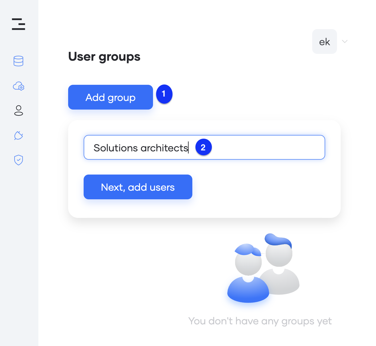 User groups – SqlDBM