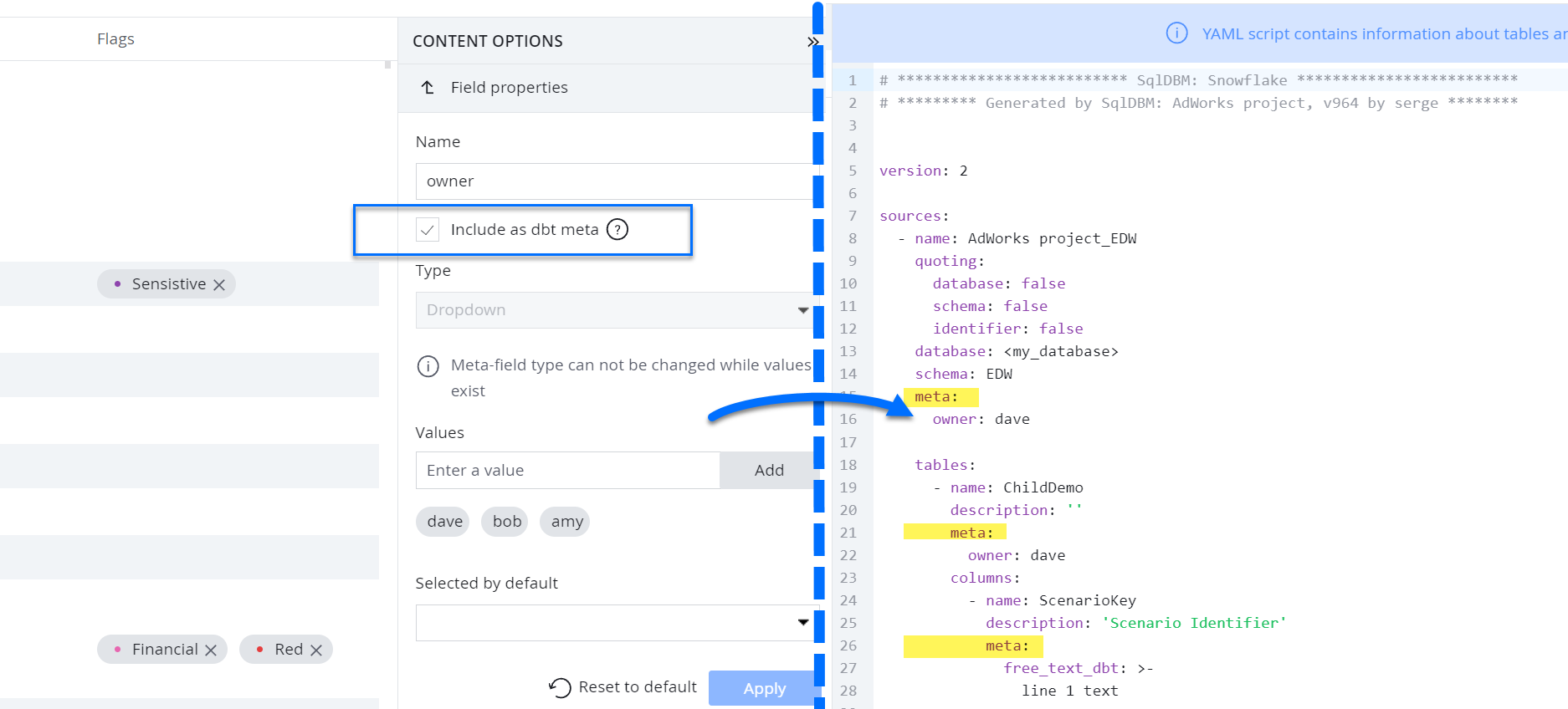 Model Governance - Fields – SqlDBM