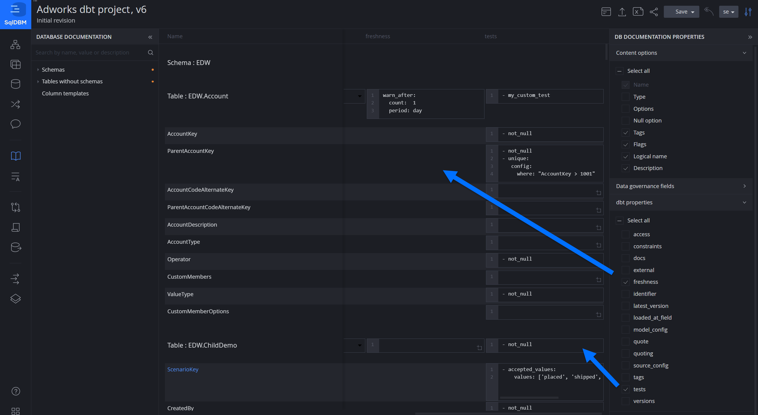 YAML Generation for dbt – SqlDBM