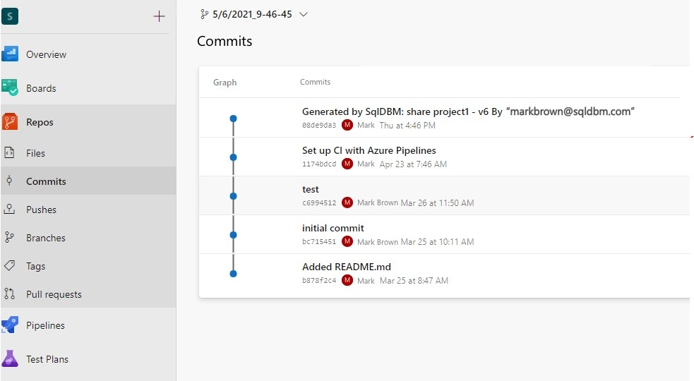 Git Integration Azure Devops Sqldbm