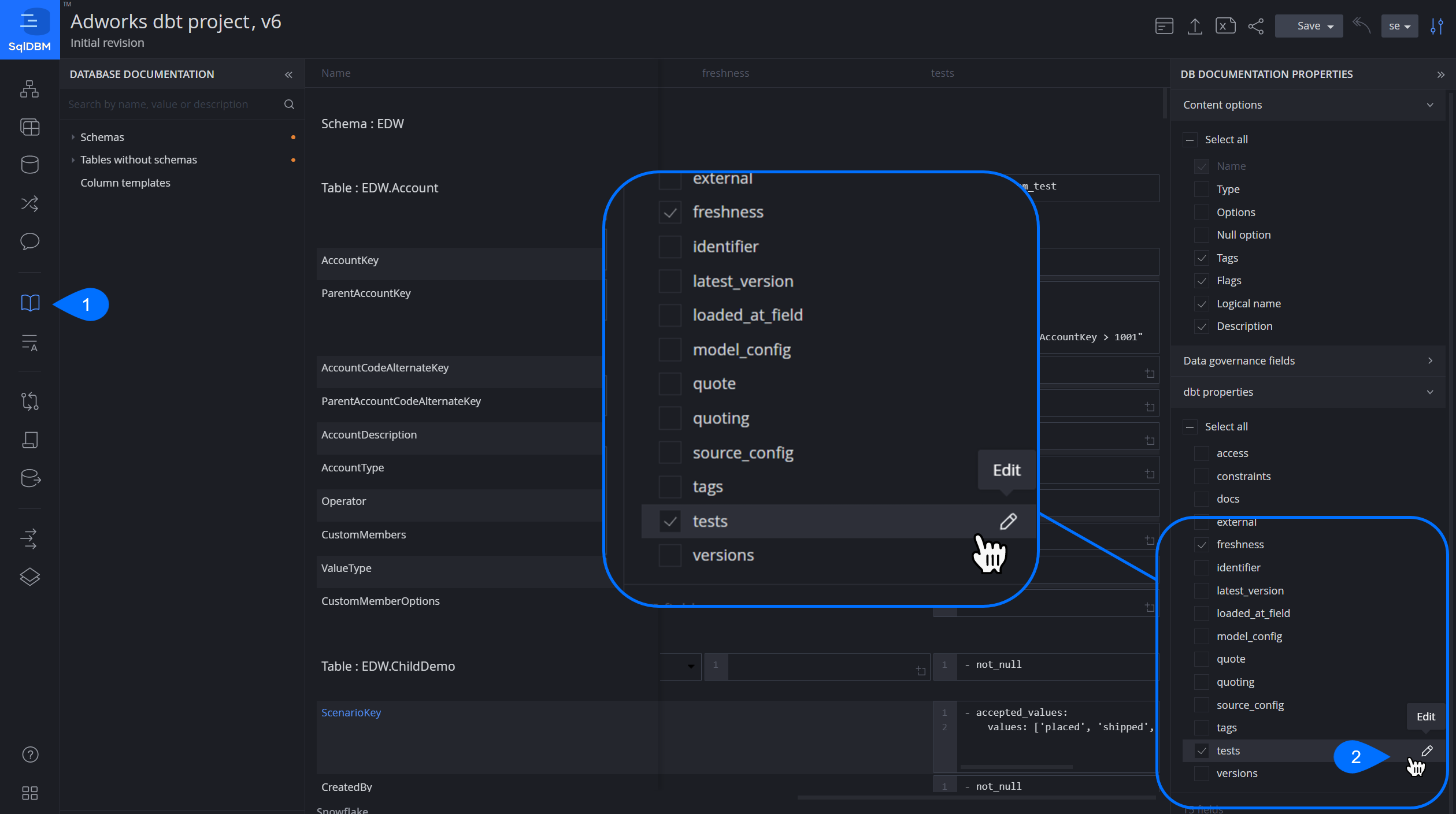 YAML Generation for dbt – SqlDBM