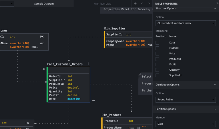 Azure Synapse Analytics Tables – SqlDBM