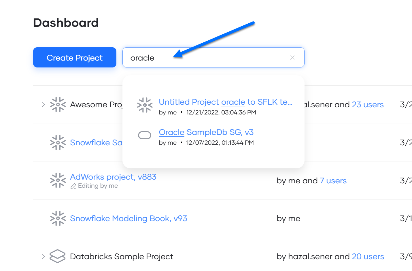 Dashboard – SqlDBM