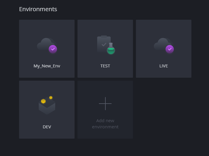 Environments – SqlDBM