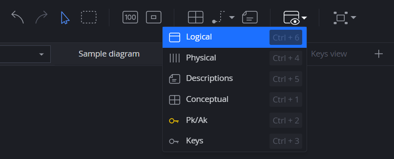 View Modes – SqlDBM