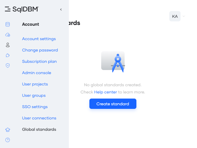 Global Standards – SqlDBM
