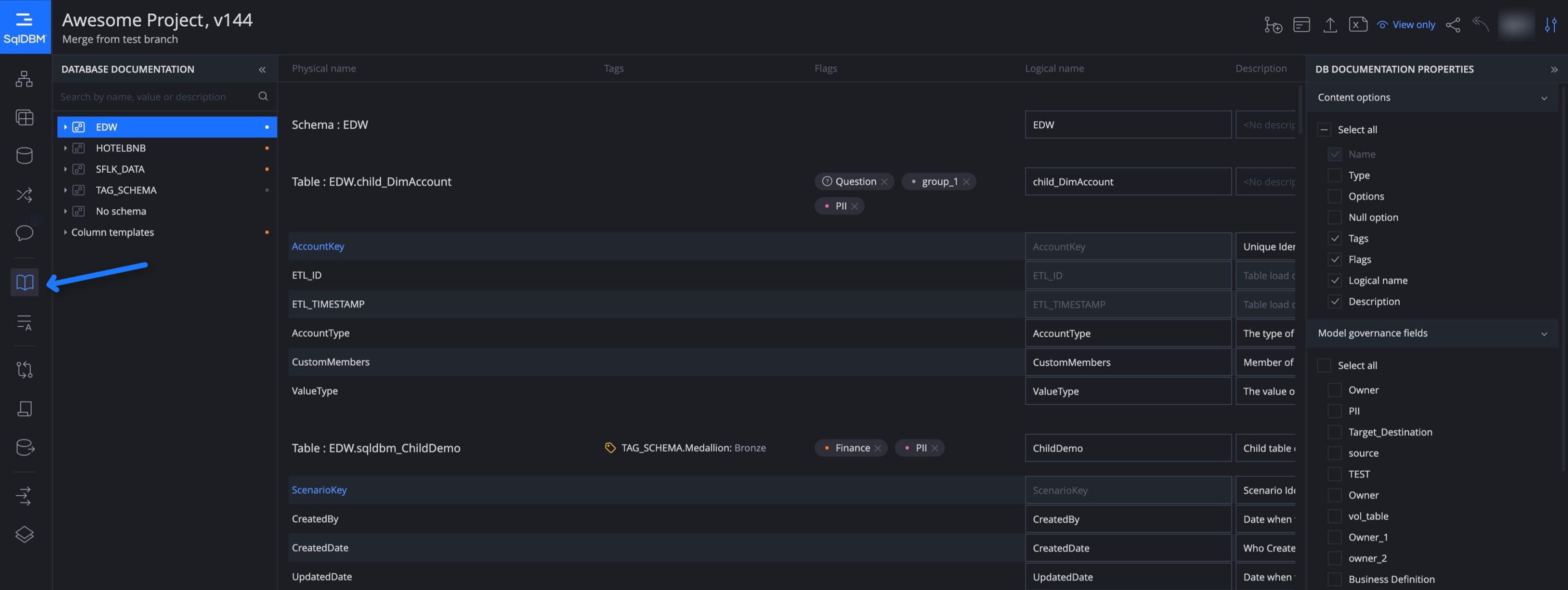 Database Documentation – SqlDBM