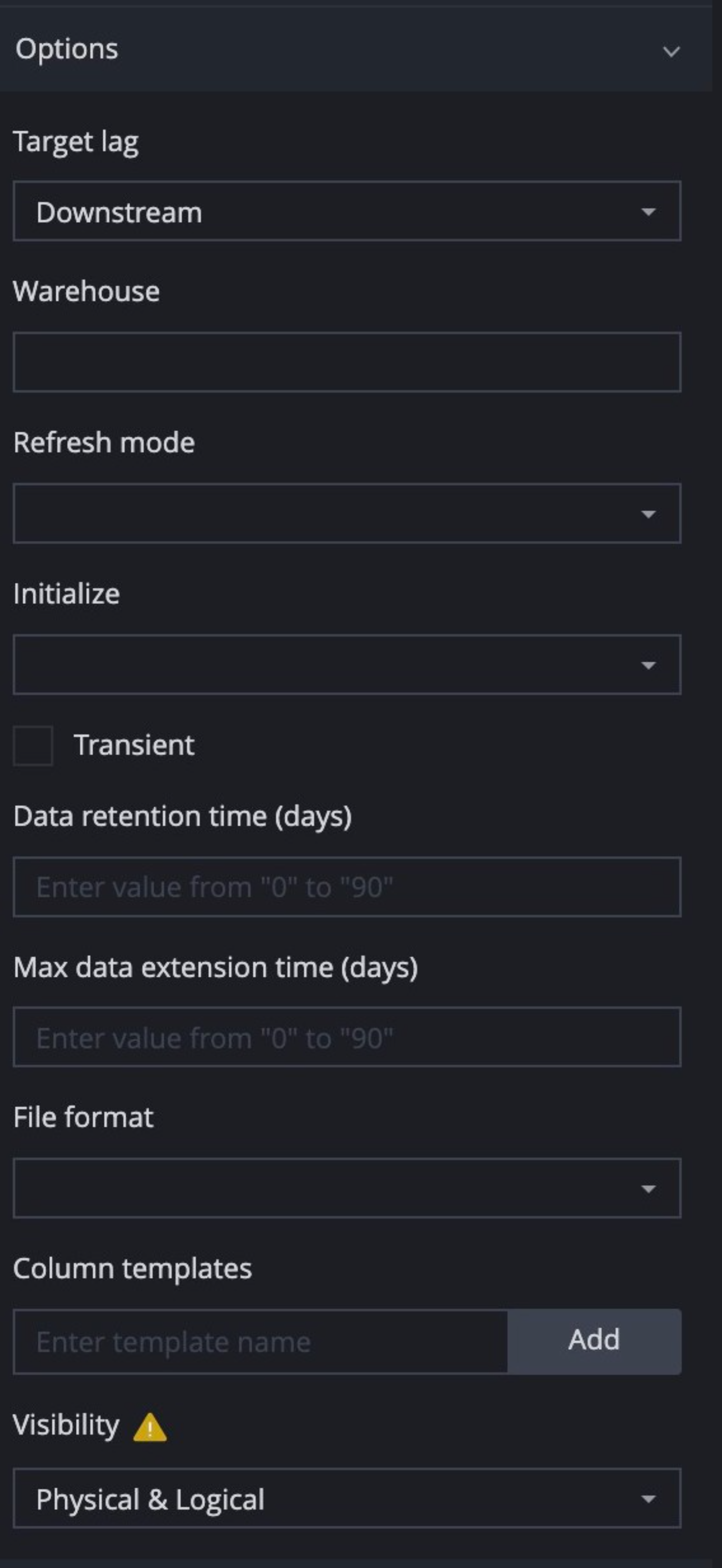 Snowflake Dynamic Tables – SqlDBM